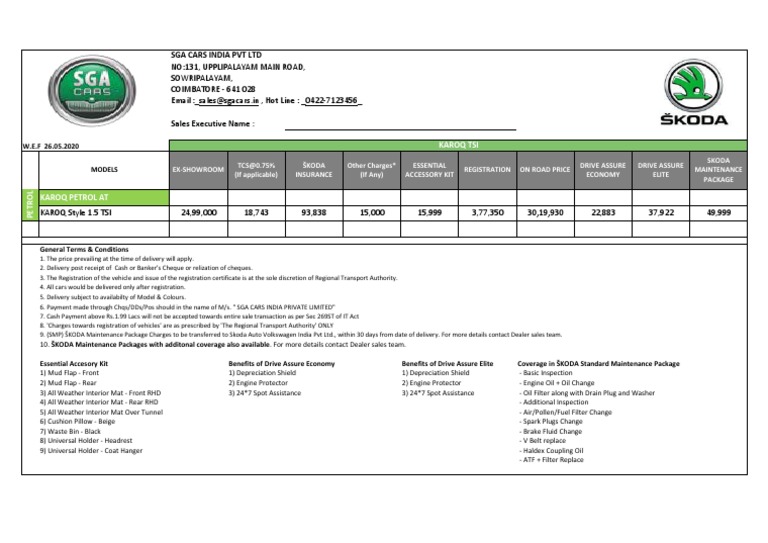Sga Cars India PVT LTD | PDF | Car Body Styles | Private Transport