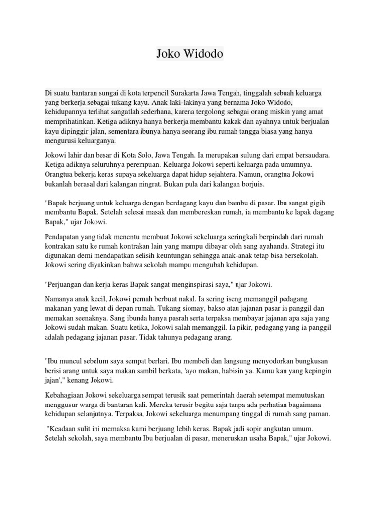 Joko Widodo | PDF