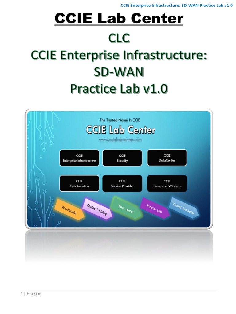 CLC CCIE EI SD-Wan Lab v1.0 - Full Solution | PDF | Ip Address | Router (Computing)