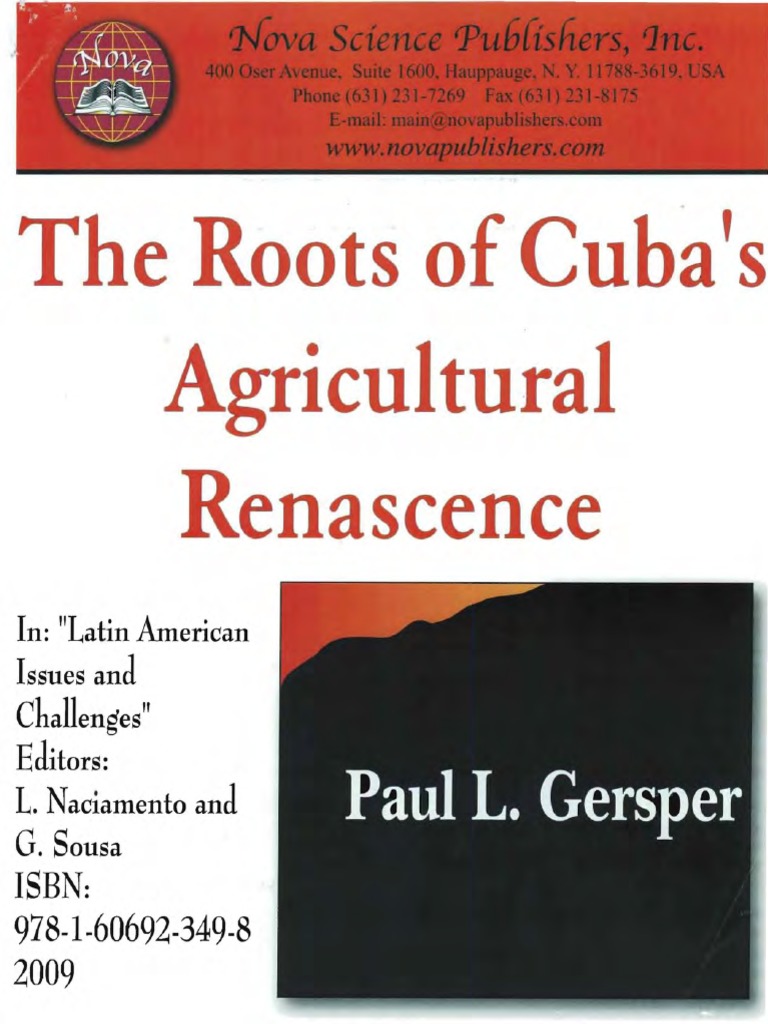 The Roots Agricultural Renascence: Cuba's | PDF | Agriculture | Fidel ...