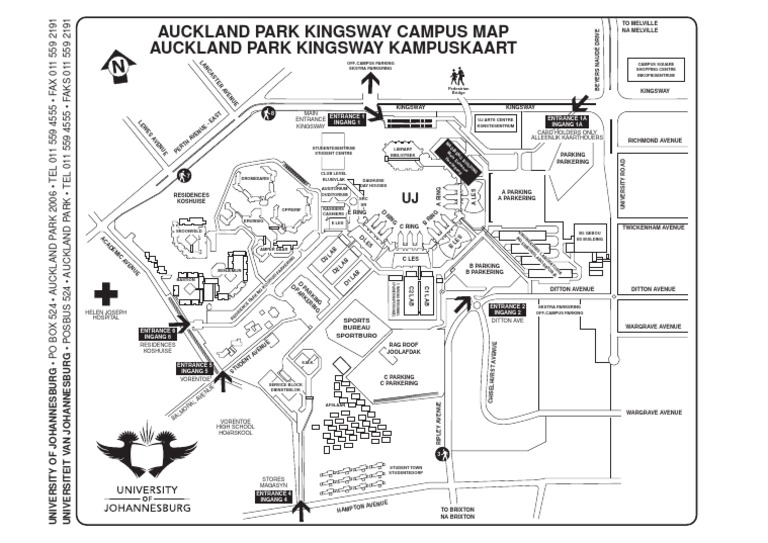 Auckland Park Kingsway Campus Map | PDF