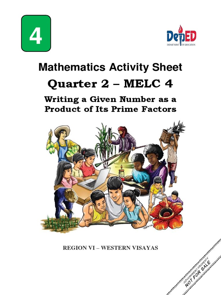 Quarter 2 - MELC 4: Mathematics Activity Sheet | PDF | Factorization ...
