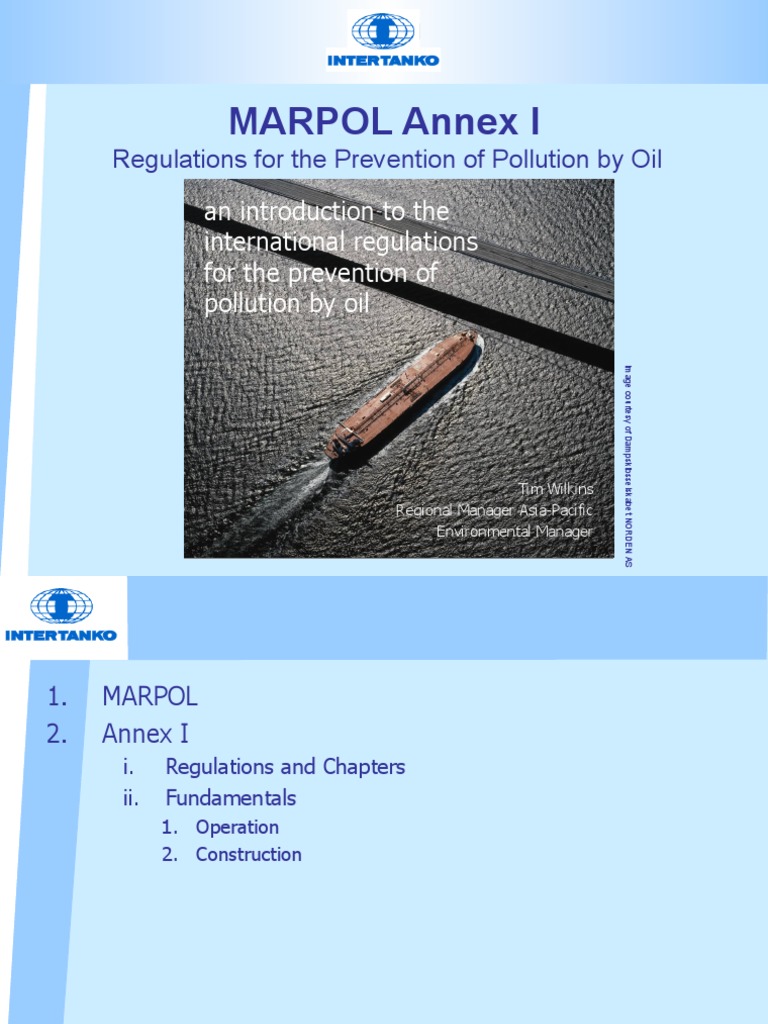 Intertanko - Marpol Annex II | PDF | Oil Tanker | Oil Spill