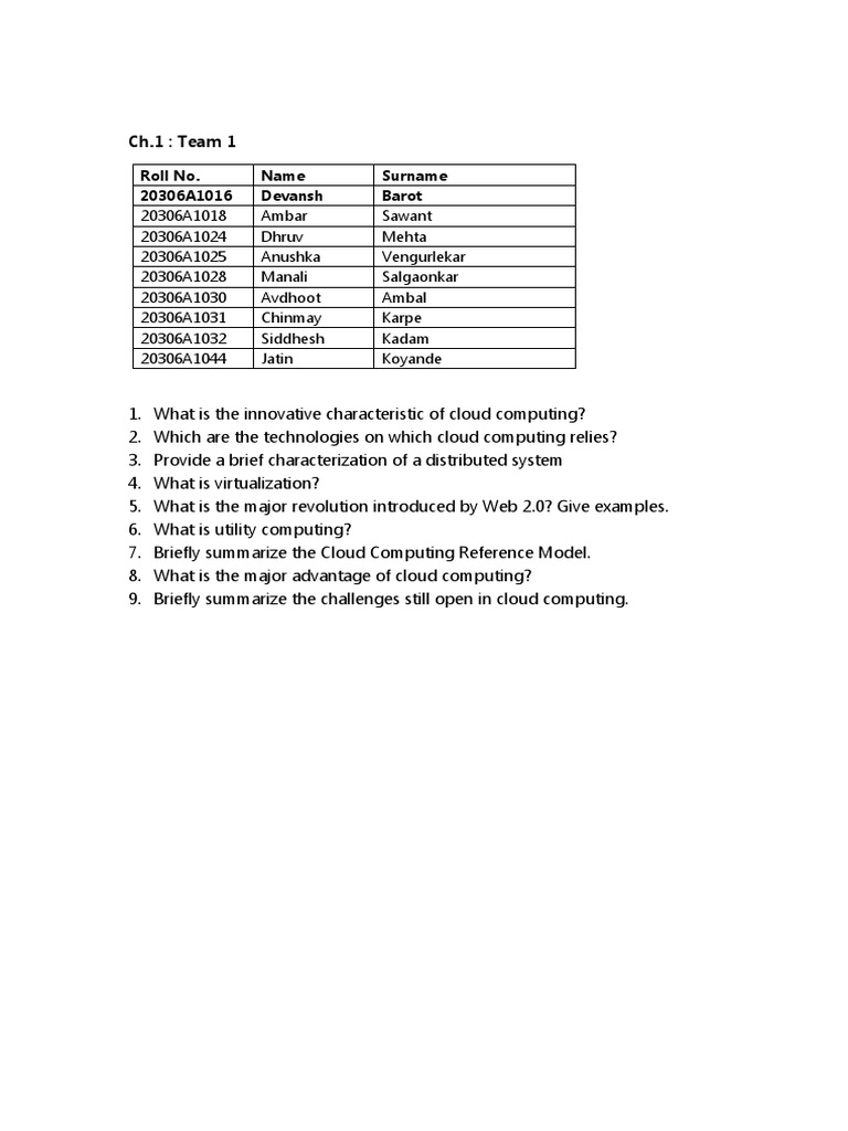 Cloud Computing Questions | Download Free PDF | Distributed Computing | Cloud Computing