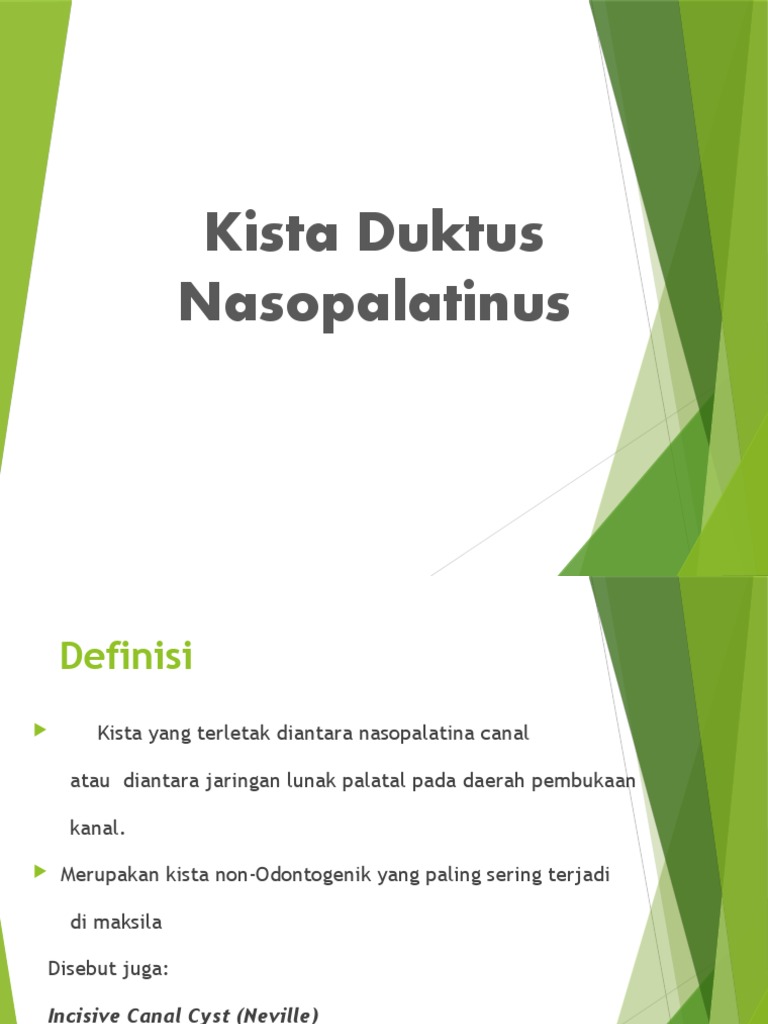 Kista Duktus Nasopalatinus | PDF | Kesehatan Holistik | Sains & Matematika