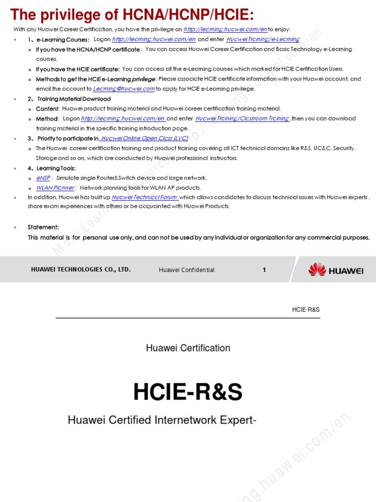 HCIE-R&S Theory v1.1 | PDF | Internet Standards | Cyberspace