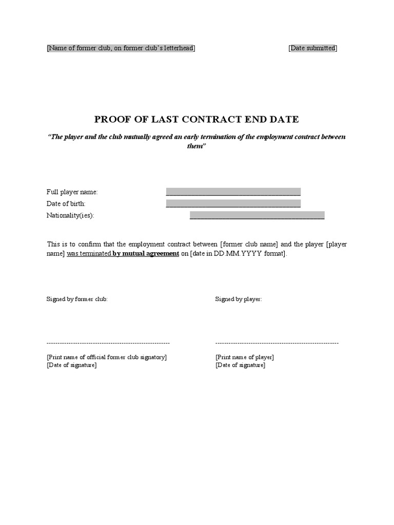 Contract Form Sample | PDF