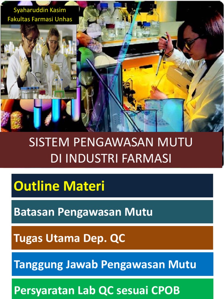 Sistem Pengawasan Mutu Di Industri Farmasi OK | PDF