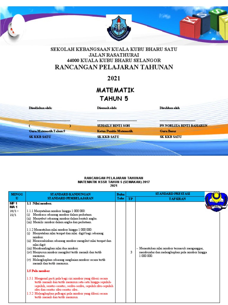 RPT Mate TH 5 2021 | PDF