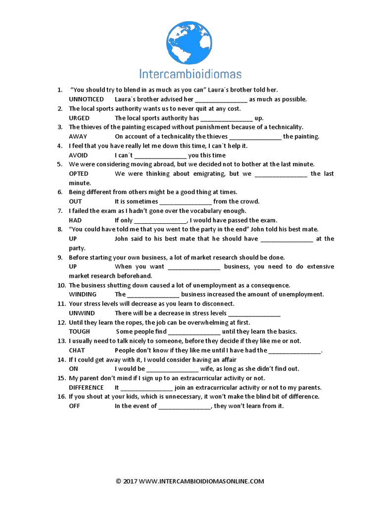 CAE REPHRASING Pages 2 5 Pages 1 3 | PDF