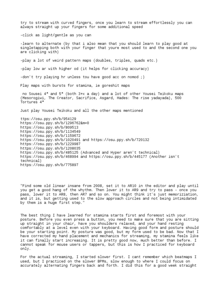 Osu Guide | PDF | Tempo