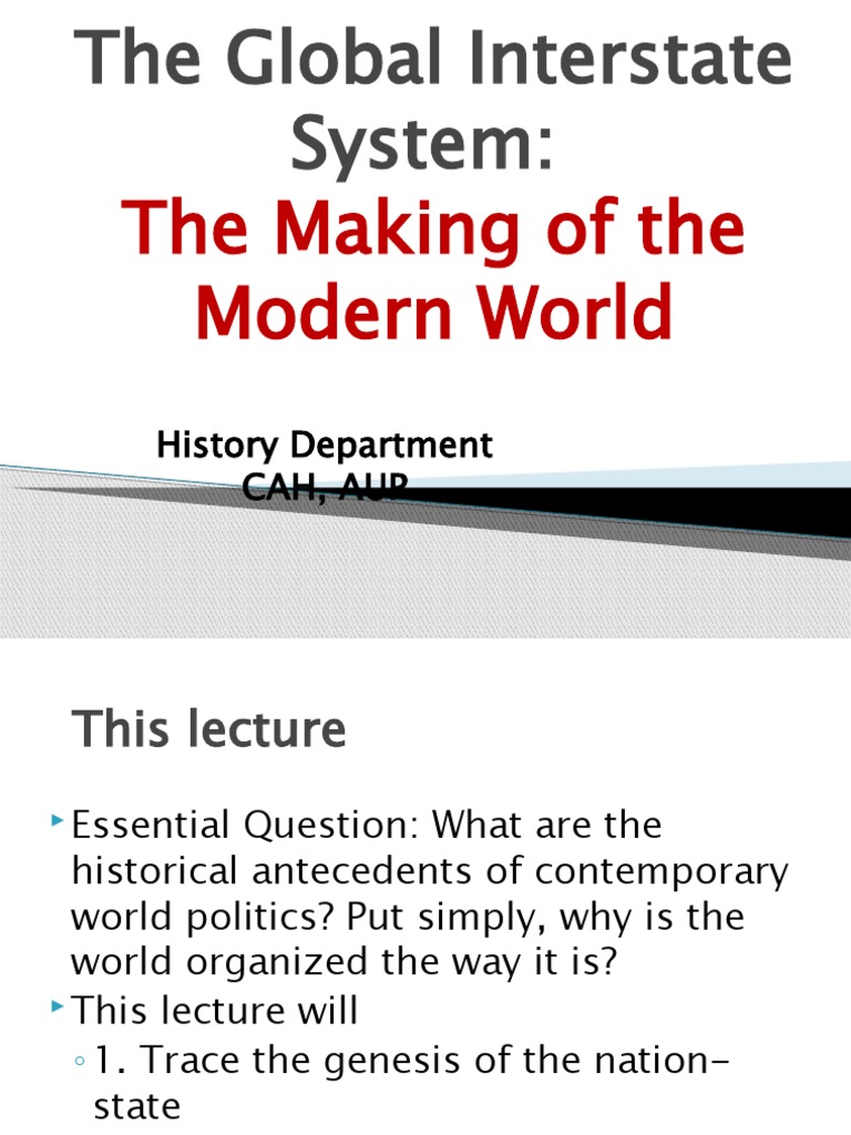 Global Inter-State System (Political Globalization) | PDF ...