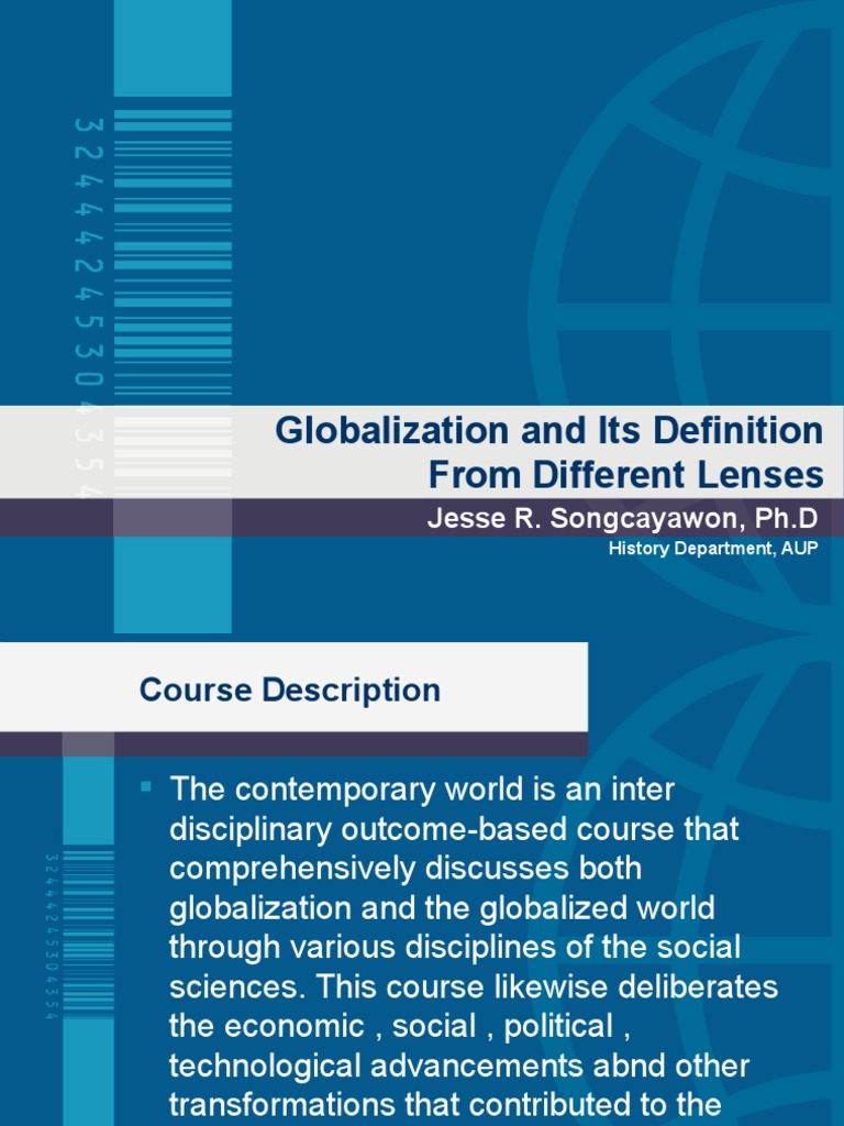 Session 1, Introduction To Globalization | PDF | Interdisciplinarity ...