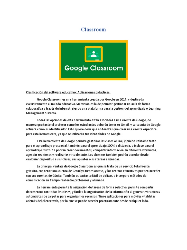 Classroom | PDF