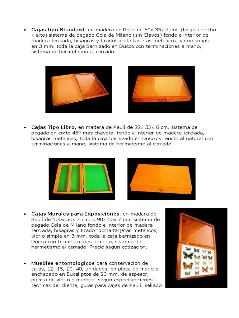 Cajas Entomologicas | PDF
