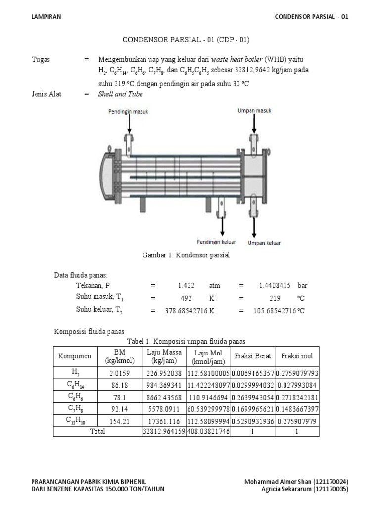Lampiran Perhitungan Kondensor Parsial | PDF