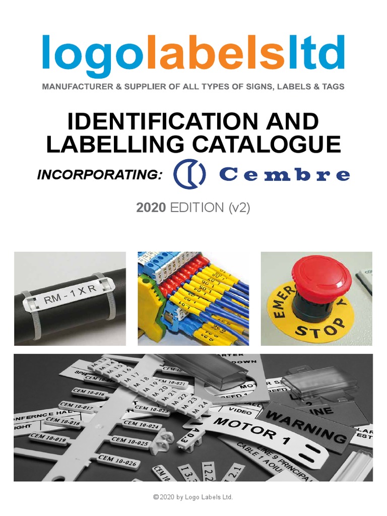 Logo Labels Catalogue | PDF | Pipe (Fluid Conveyance) | Printer (Computing)