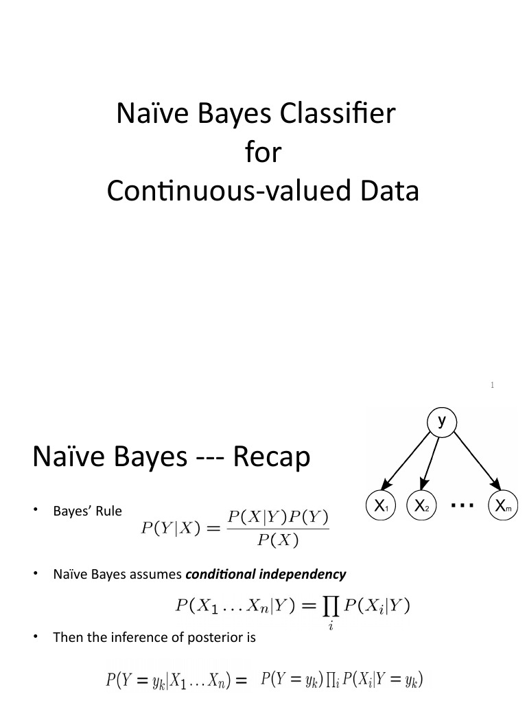 L10-Naive Bayes Continuous | PDF | Statistical Classification | Scientific Method