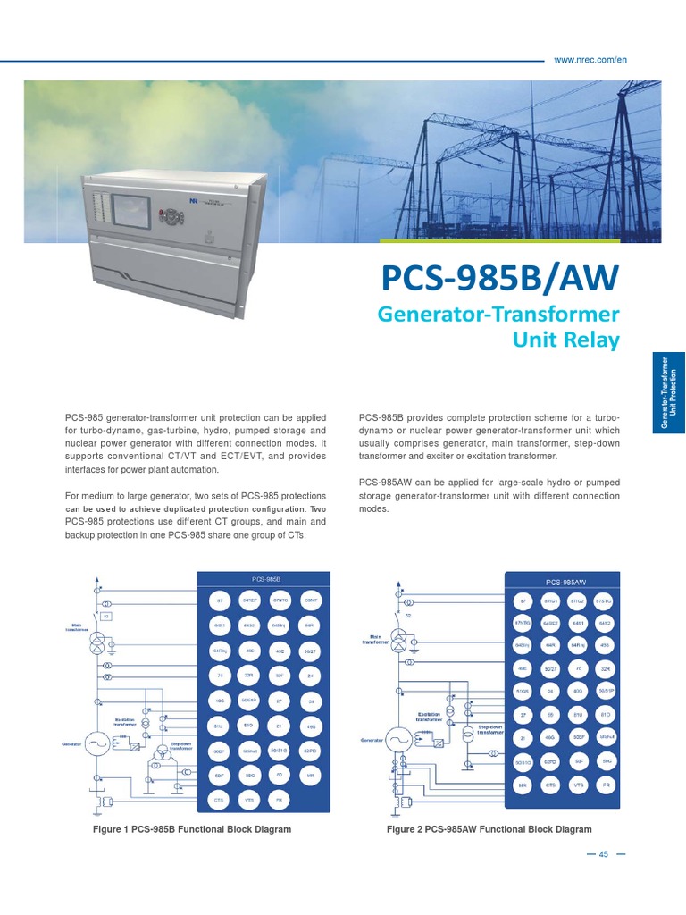 Generator-Transformer Unit Protection | PDF | Transformer | Electrical ...