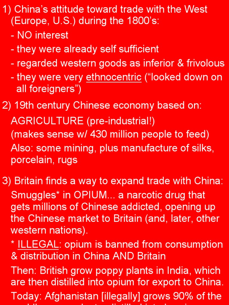 China Worksheet Answers | PDF | Opium | China