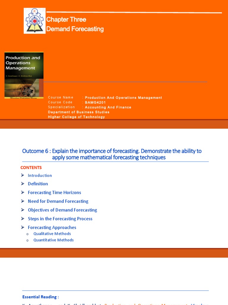 Demand Forecasting in Business | PDF | Moving Average | Forecasting