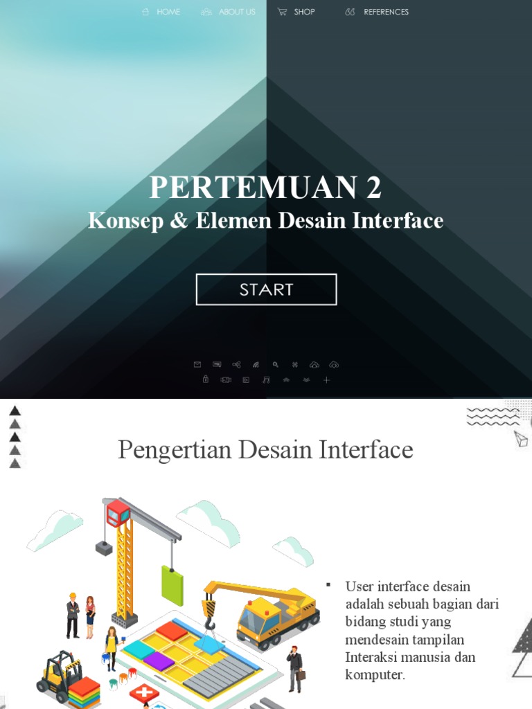 Pertemuan 2: Konsep & Elemen Desain Interface | PDF | Icon (Computing ...