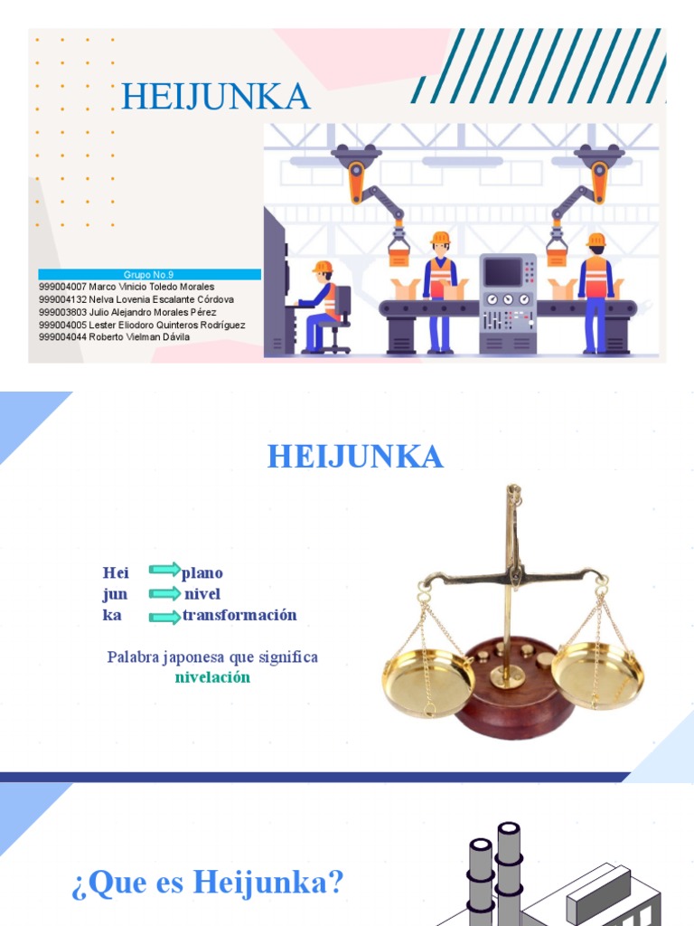 GRUPO No.9-PRESENTACIÓN HEIJUNKA | PDF | Inventario | Logística