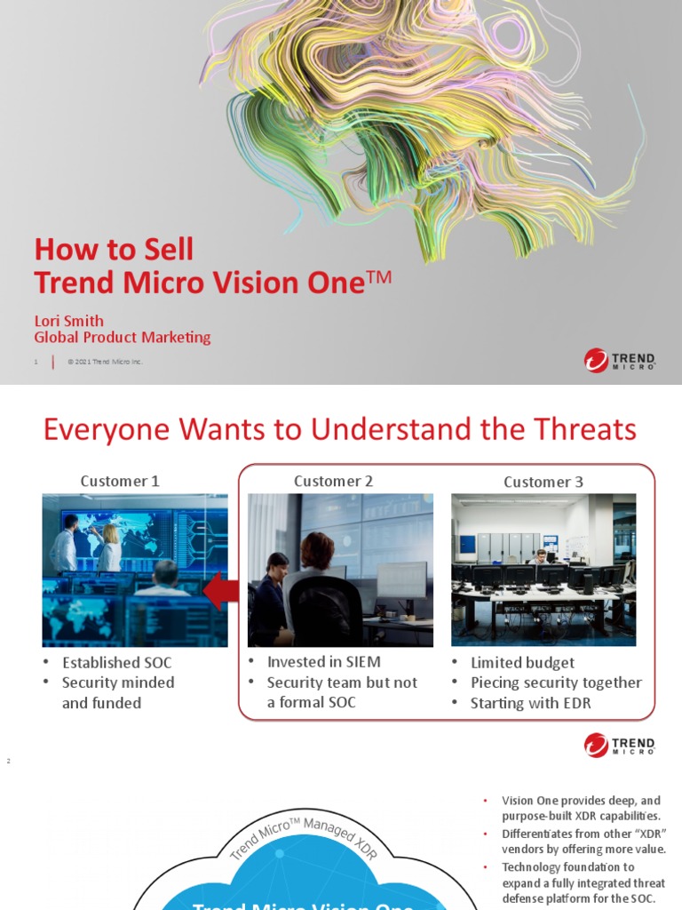 How To Sell Trend Micro Vision One 2021 | PDF | Computer Mediated ...