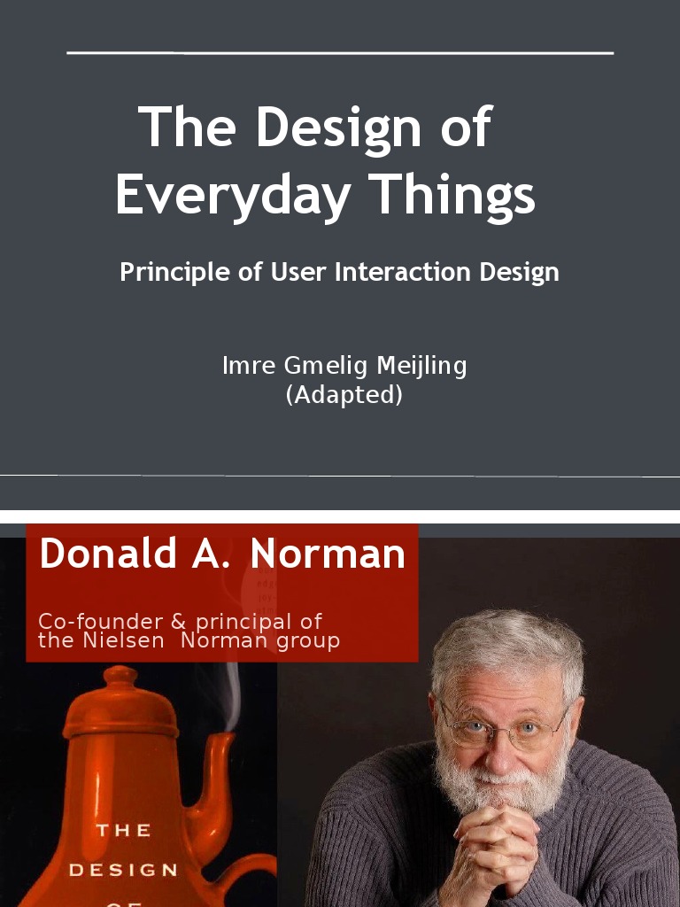The Design of Everyday Things | PDF | Usability | Computing