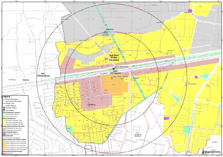 01 - Practice Map - RDTR Cipondoh - Batu Ceper | PDF
