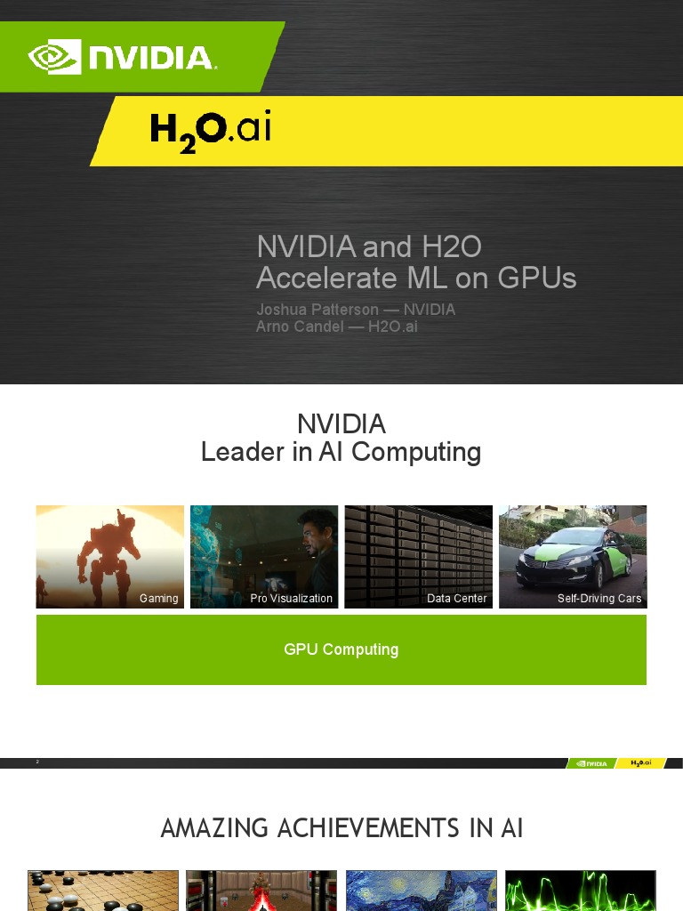 Accelerating Machine Learning On GPUs With NVIDIA and H2O.ai | PDF | Graphics Processing Unit ...