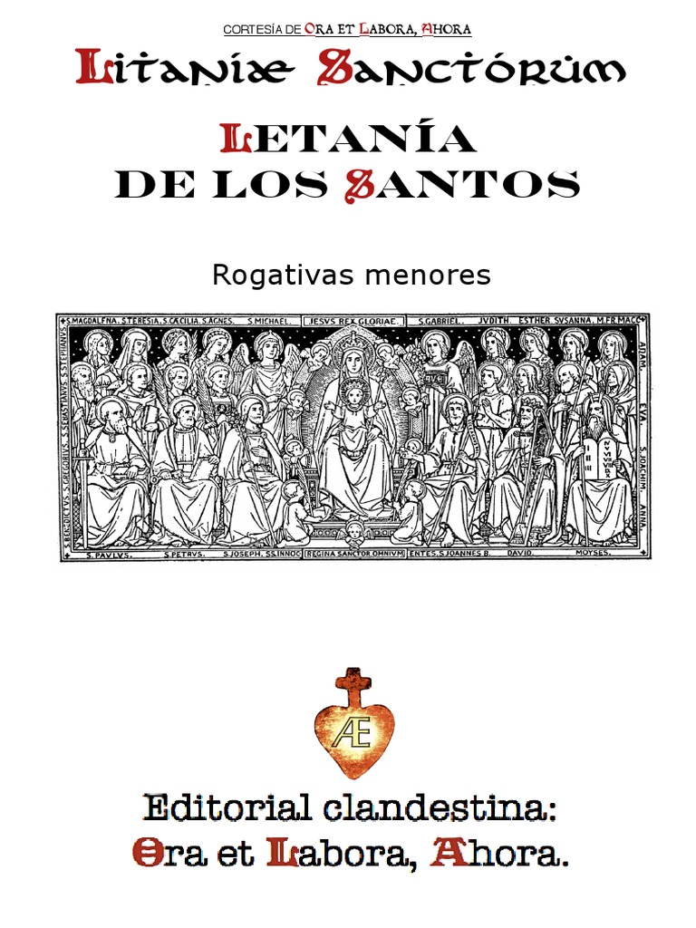 Letanías de los Santos en Latín | PDF | Cordero de Dios | Oración