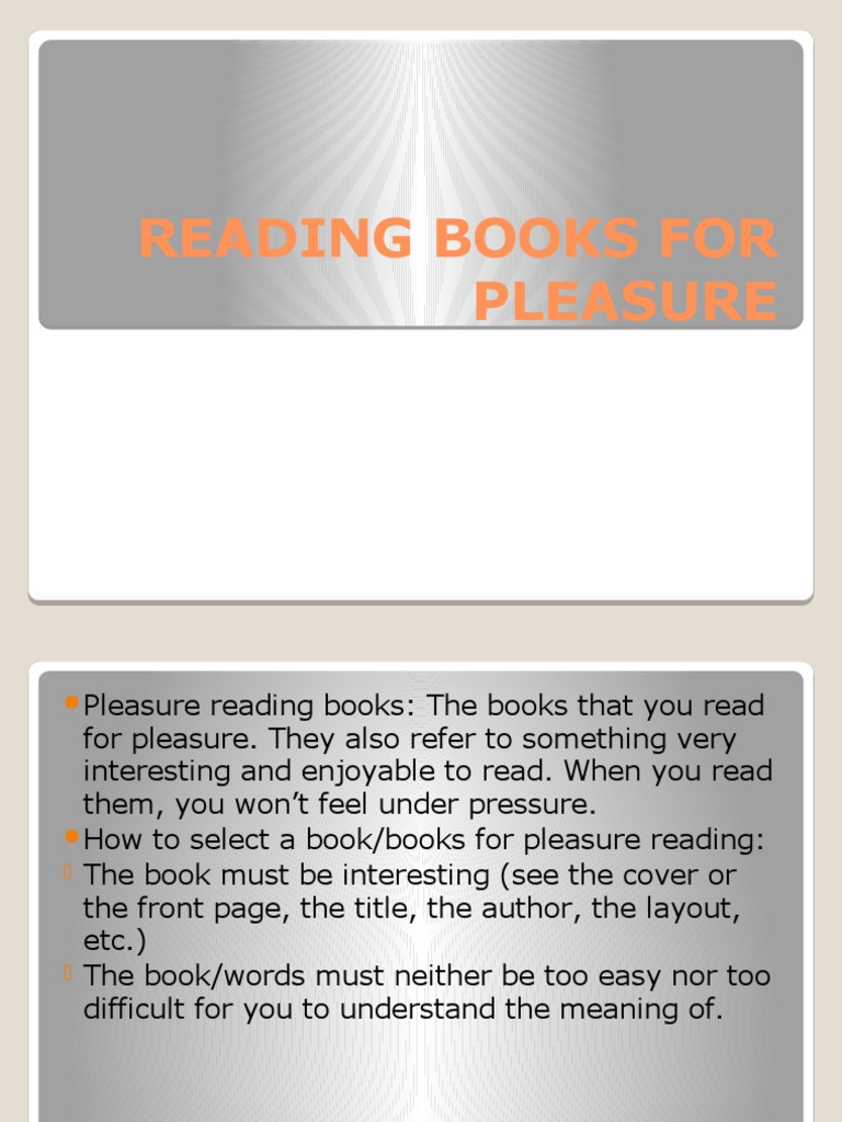 Pleasure Reading Guide & Report | PDF | Language Arts & Discipline ...