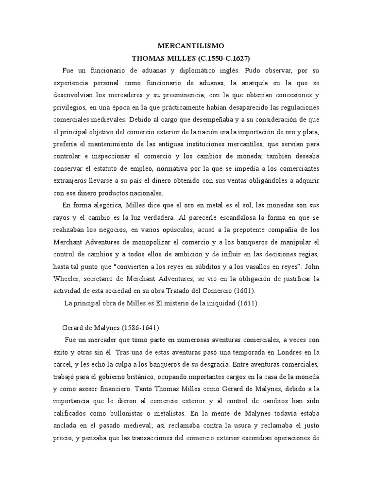 MERCANTILISMO | PDF | Economias | Science