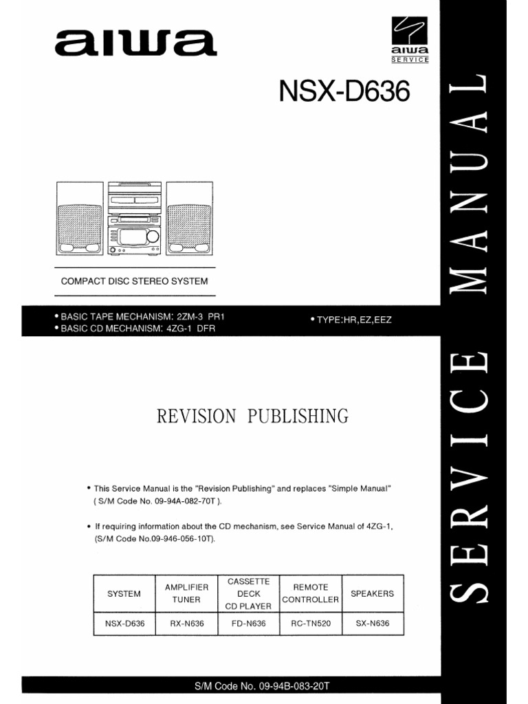 Aiwa nsx-d636 Rev | PDF