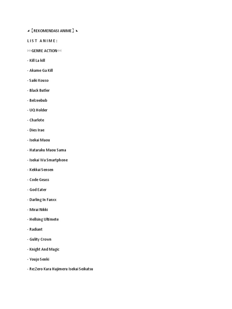 List Anime | PDF | Shintoism
