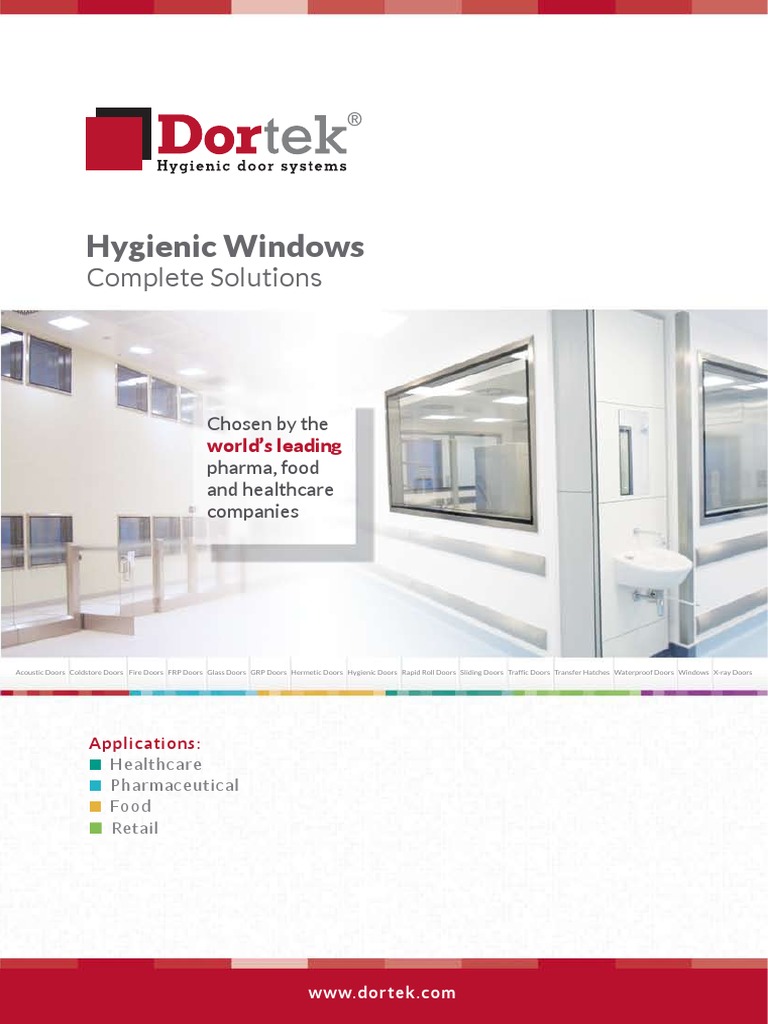 Hygienic Windows for Pharma & Healthcare | PDF | Window | Door