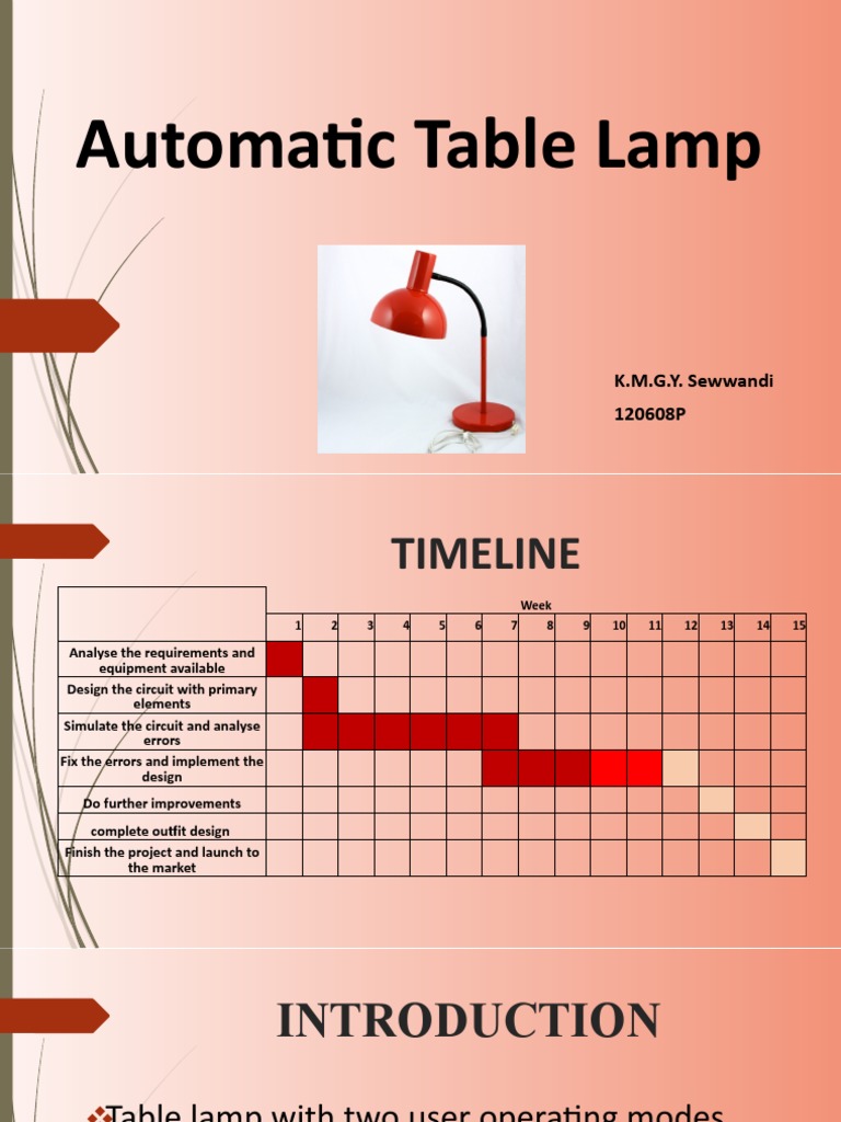Automatic Table Lamp Circuit Design | PDF | Printed Circuit Board ...