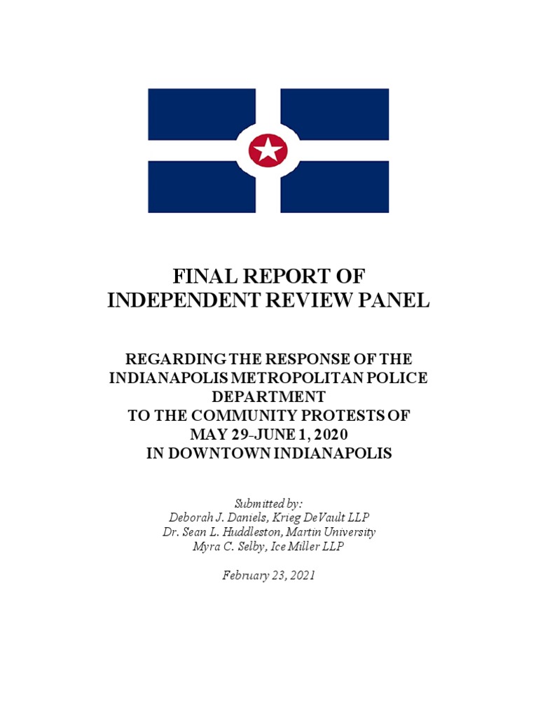 IMPD Review Panel's Full Report On May 2020 Protests Downtown | PDF ...