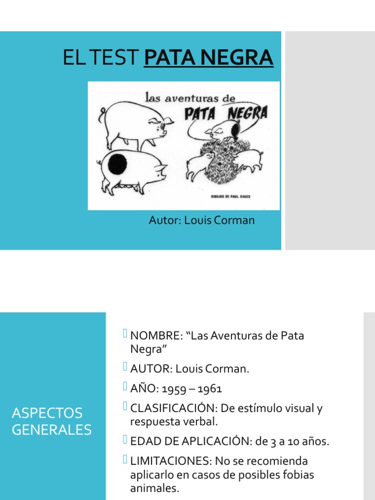 El Test Pata Negra | PDF | Psicoanálisis | Psicología clínica