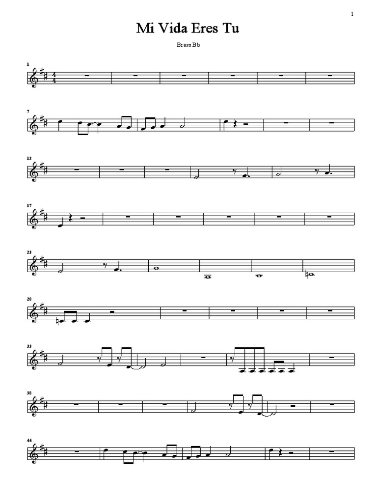 Mi Vida Eres Tu | PDF