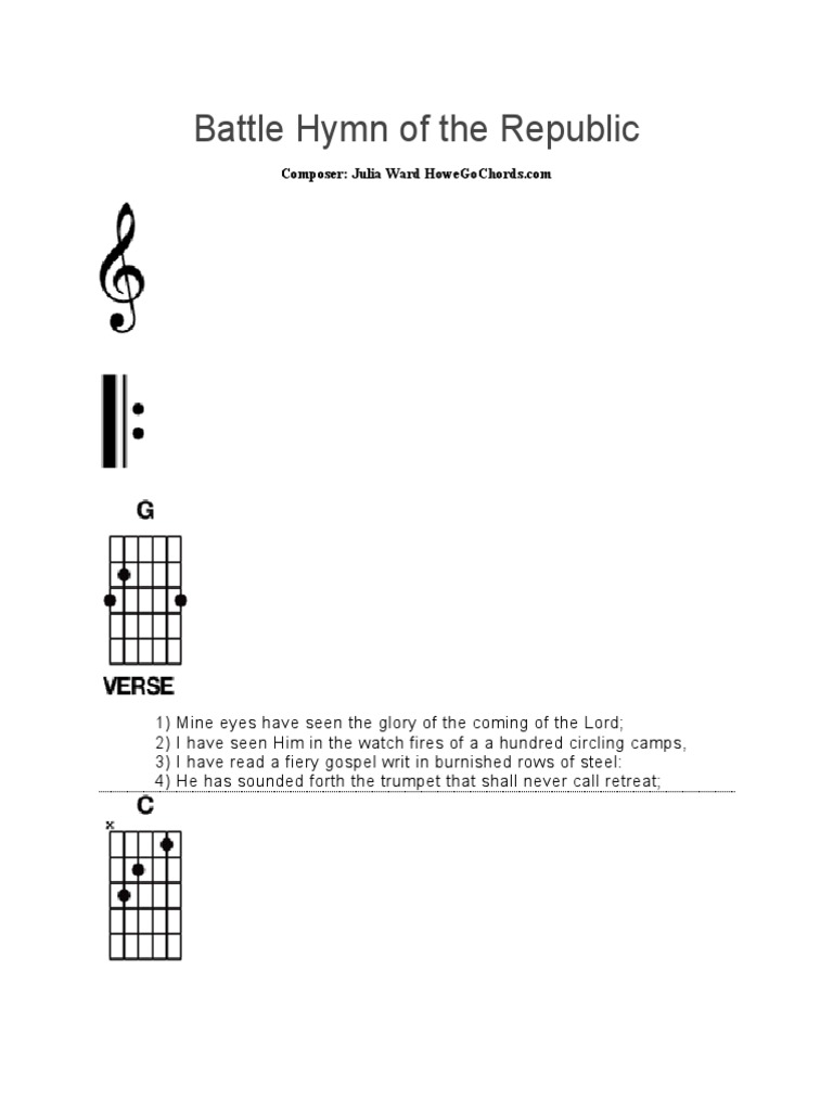 Battle Hymn of The Republic | PDF