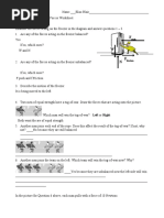 Net Force Worksheet | PDF