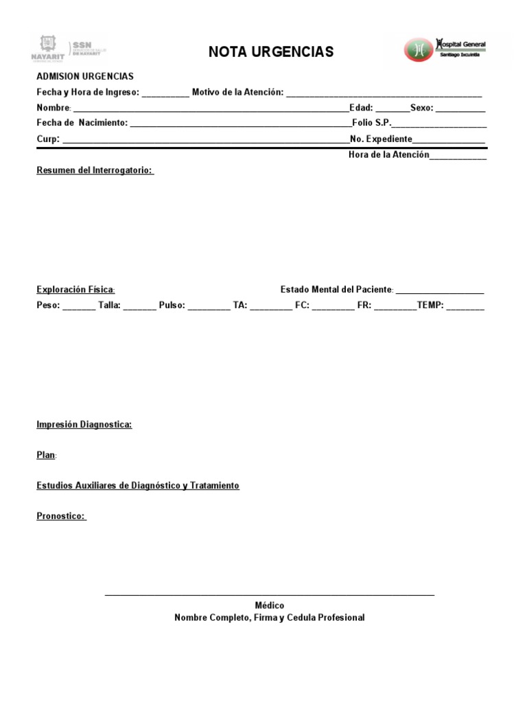 Nota Médica | PDF