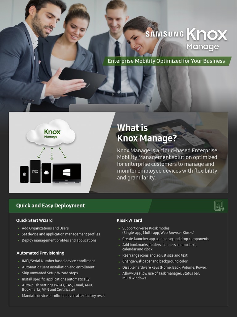 Knox Manage - Techsheet | PDF | Mobile App | Ios