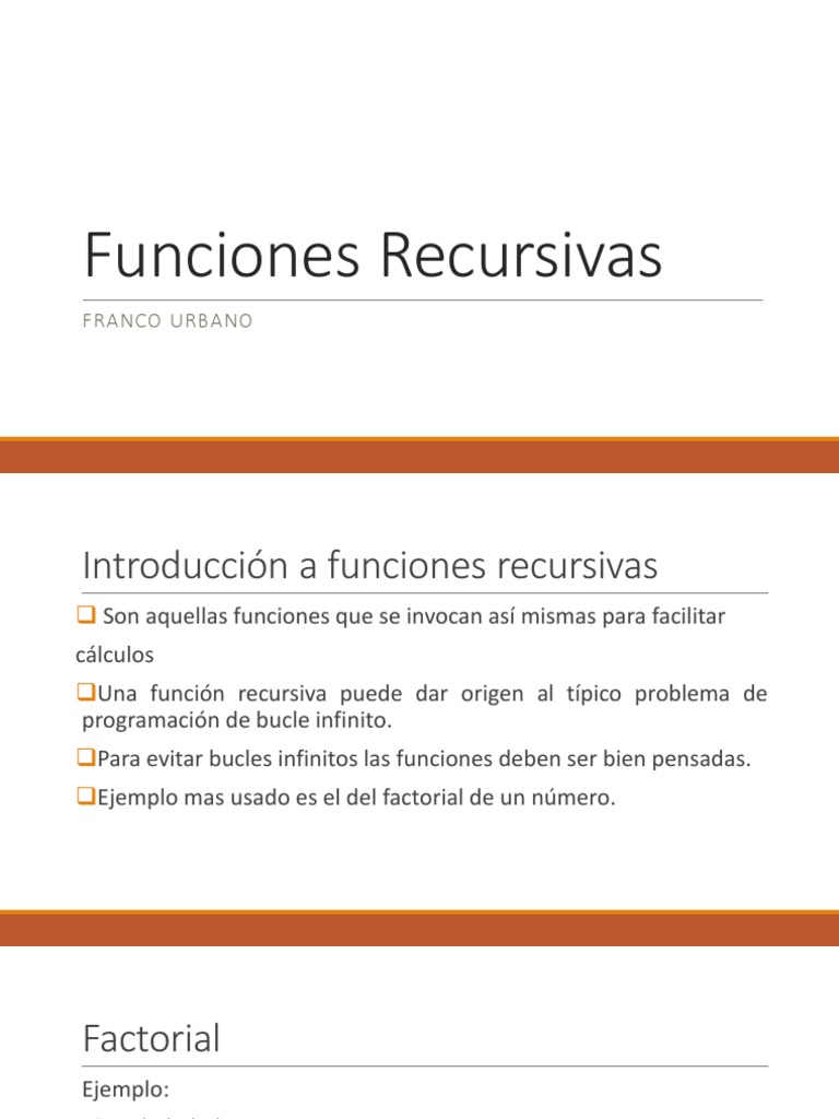 Funciones Recursivas | PDF