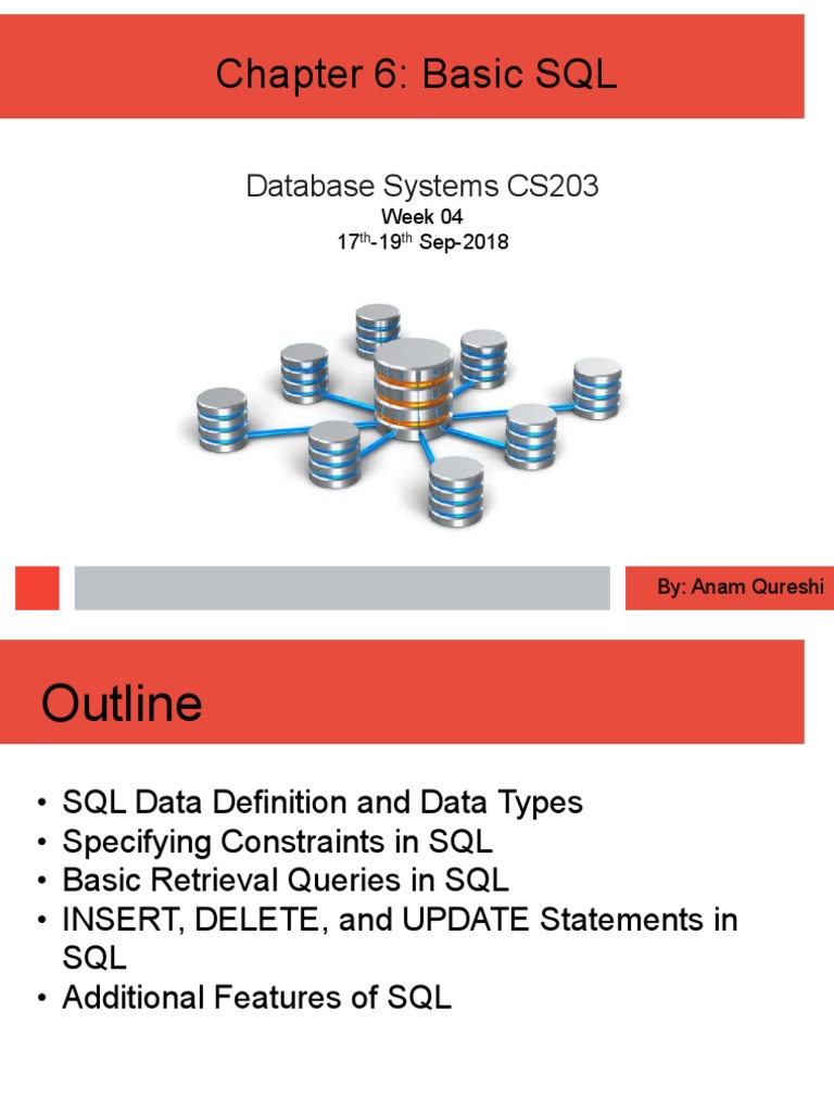 Chapter 6: Basic SQL: Database Systems CS203 | PDF | Sql | Relational ...