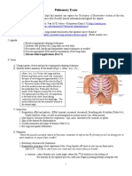 Pulmonary Function Tests | PDF | Exhalation | Respiration