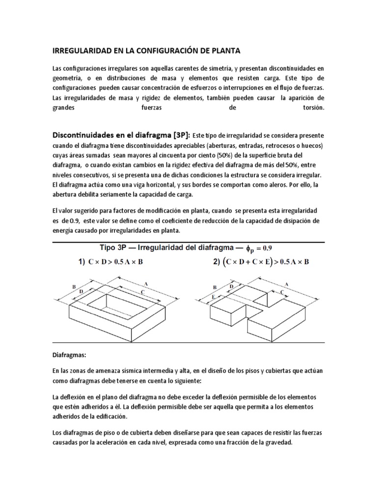 Irregularidades en Planta | PDF