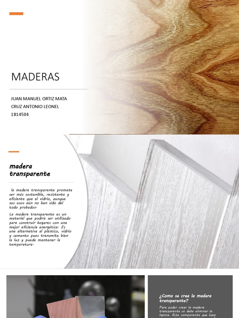 Madera Transparente: Ventajas y Usos | PDF